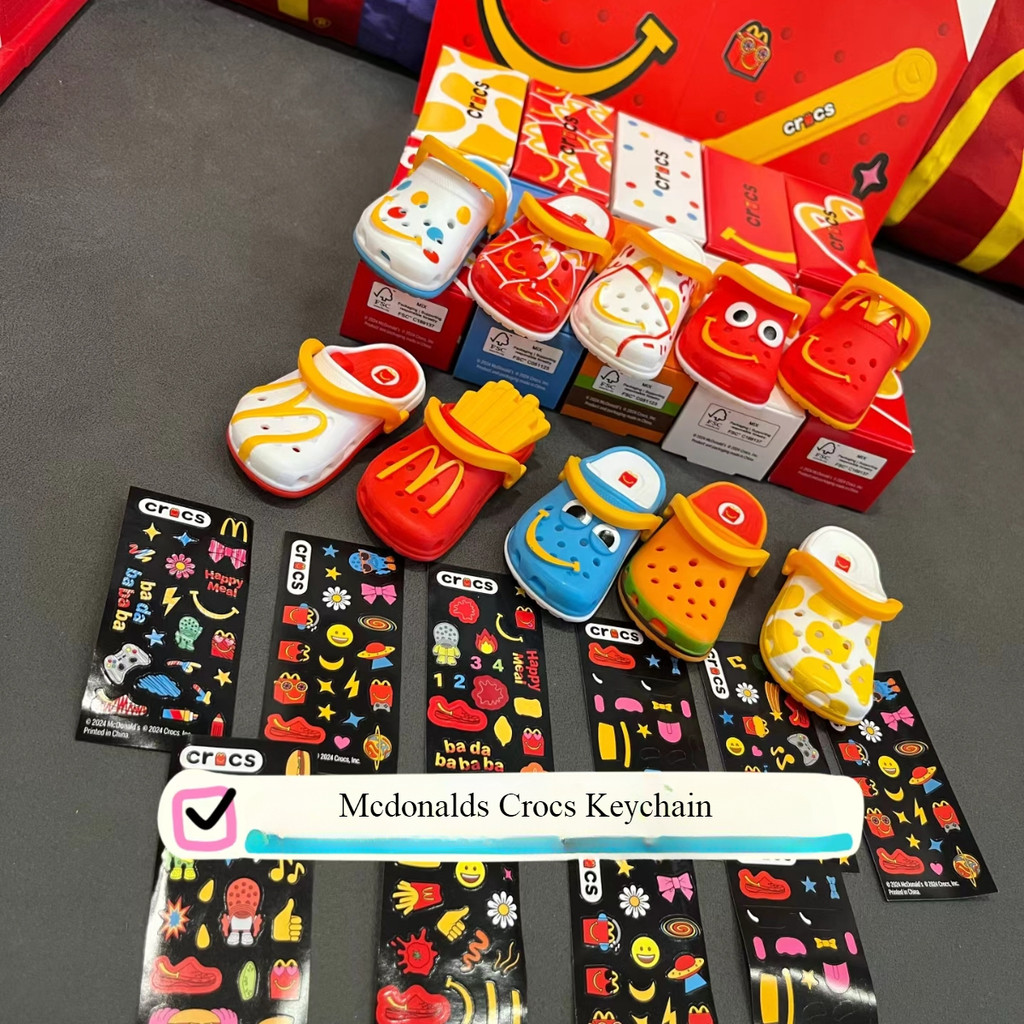 Mcdo Crocs Mcdonalds Crocs Keychain Happy Meal Toys | Shopee Philippines