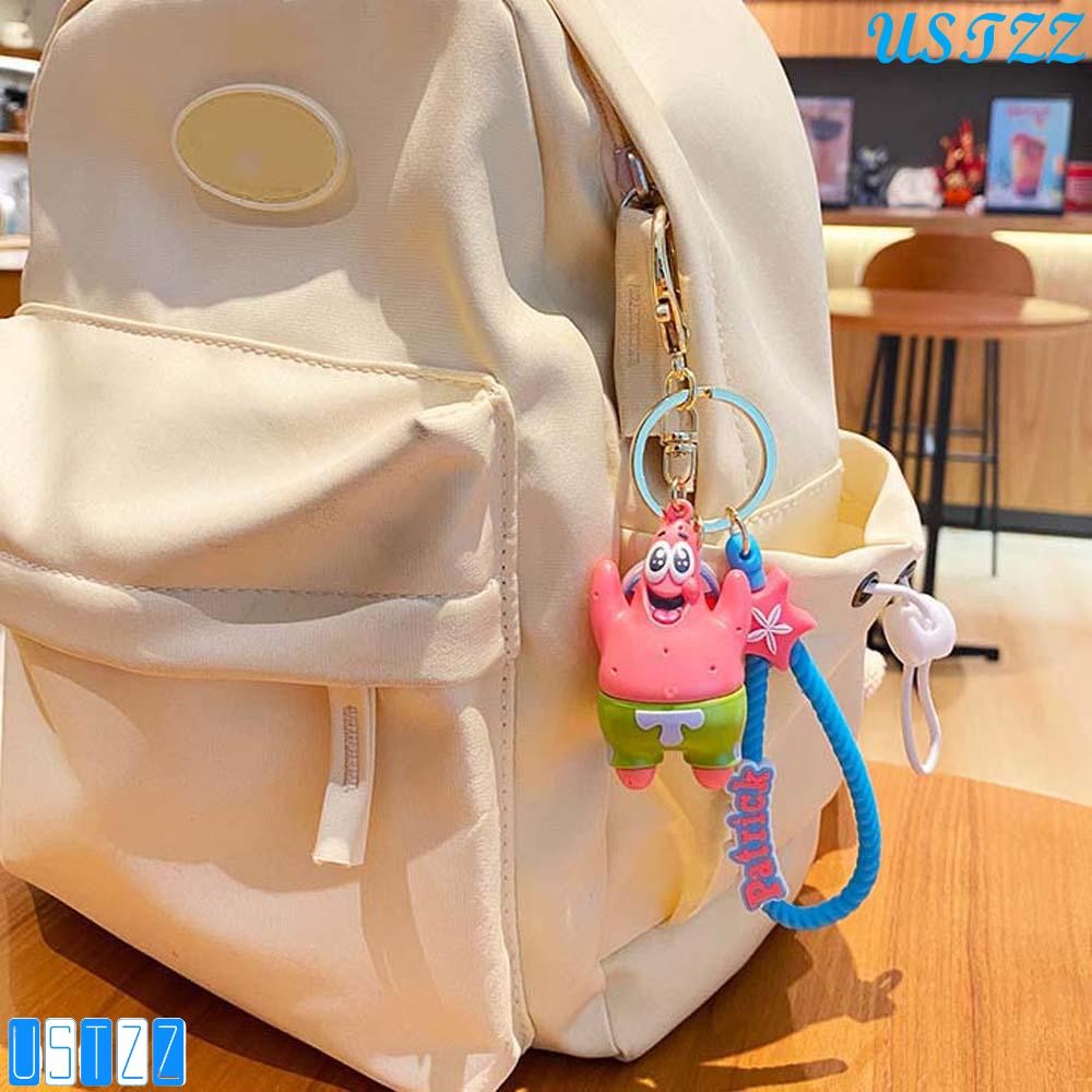 USTZZ SpongeBob PVC Key Chain, Starfish Ornament SpongeBob Pendant ...