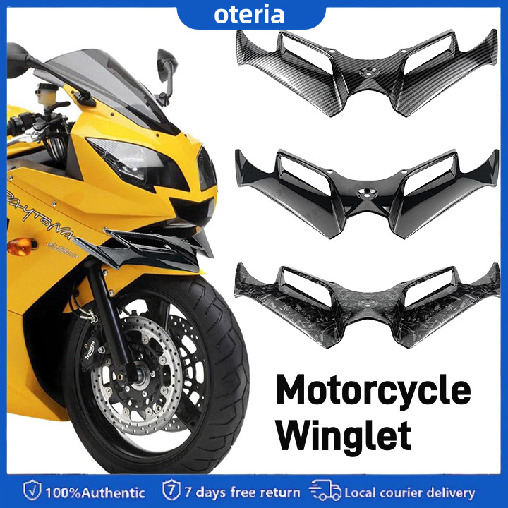 Motorcycle Winglet Aerodynamic Wing Kit Spoiler Motor Accessories For ...