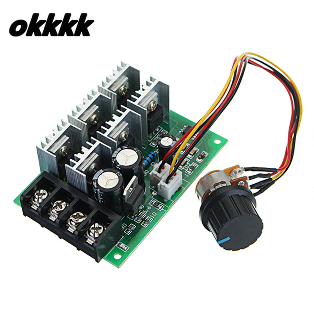 DC 9-55V 40A 2000W PWM DC Motor Speed Regulator High Power Linear Speed ...