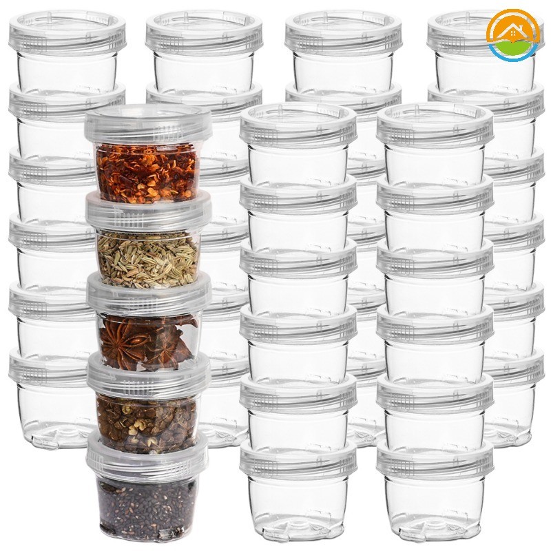 3Pcs Clear Seasoning Bottles Condiment Container Portable Travel Spice ...