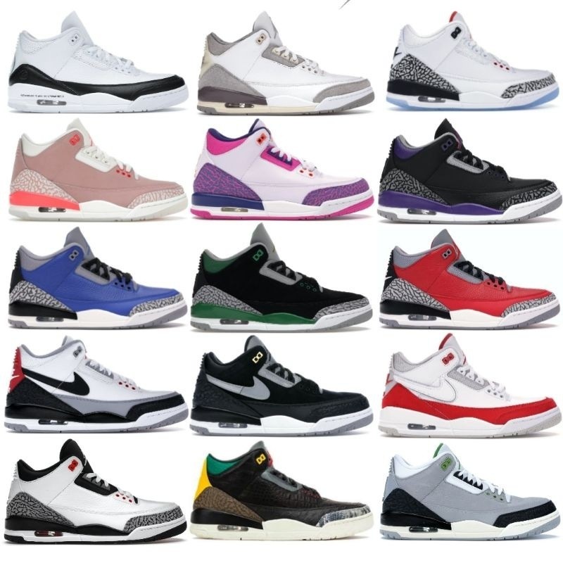 air jordan 3 retro premium quality unisex sneakers LYXE | Shopee ...