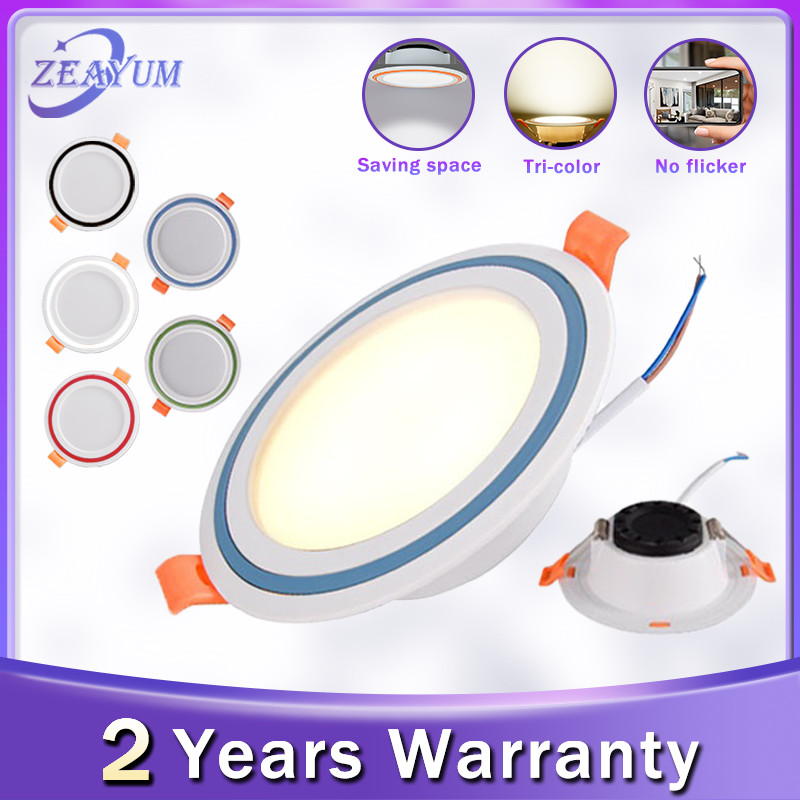 Downlight Ceiling Light LED Recessed Downlight Pin Light AC 220V 5 Ring ...