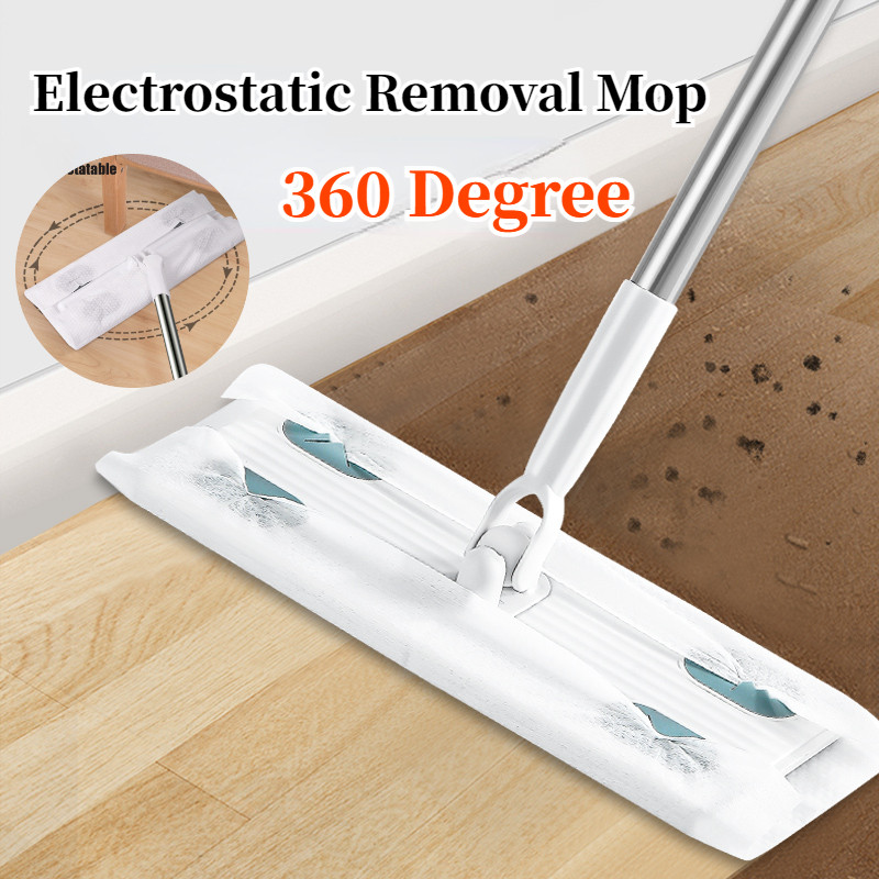360 Degree Electrostatic Dust Removal Mop Disposable Flat Mop Wet ...