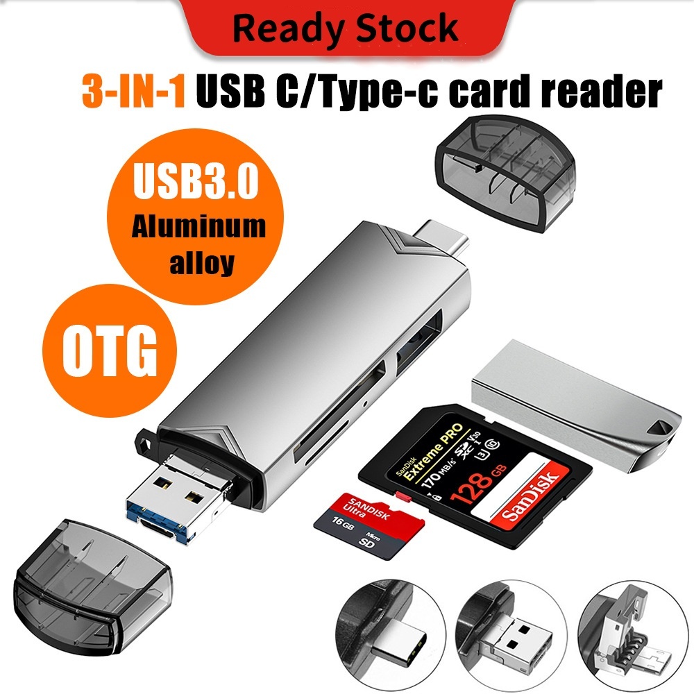 Universal Card Reader USB 3.0 to Type C 6 in 1 Micro USB OTG Adapter ...