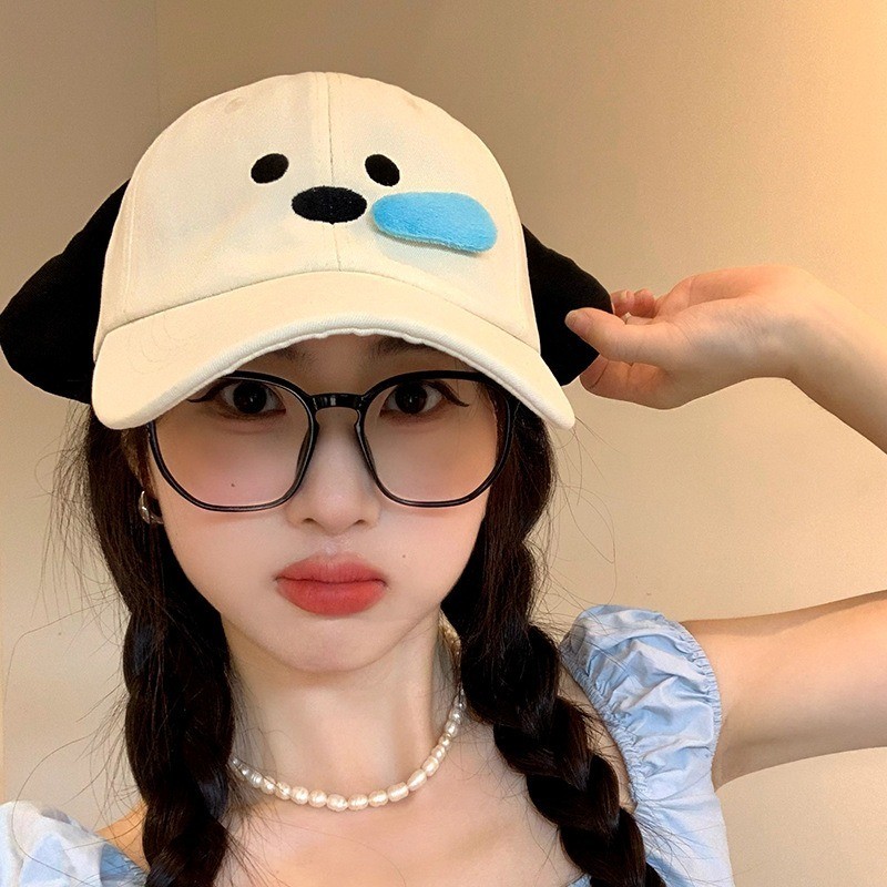 Kawaii Capybara Baseball Cap Girl Cute Cartoon Puppy Adjustable Cap ...