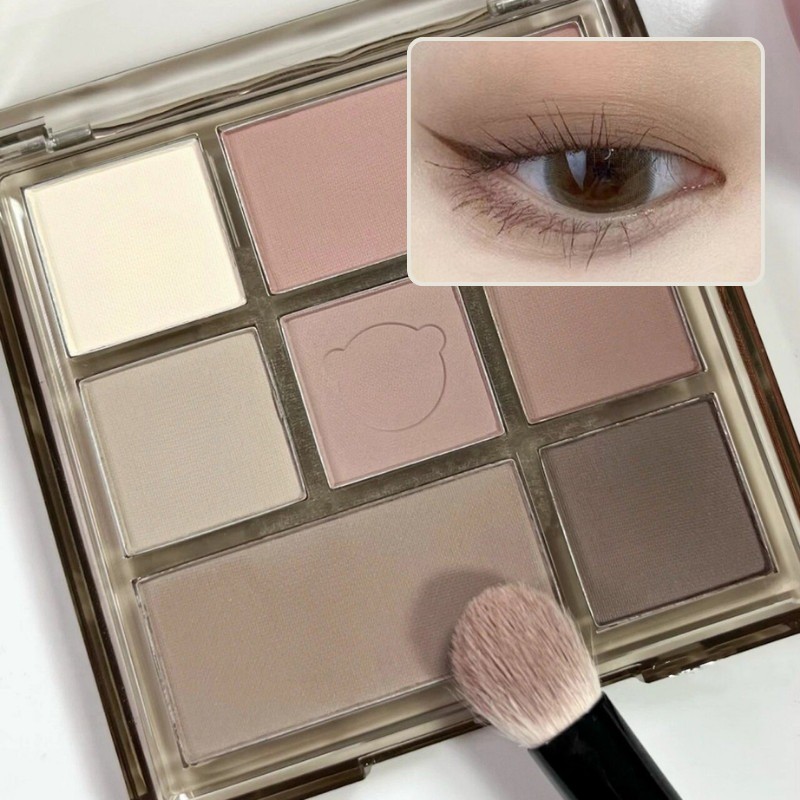 Nine Grid Brown Chocolate Eyeshadow Palette 9 Colors Matte Long Lasting ...