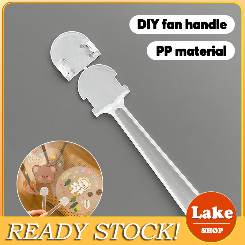 Plastic Transparent Fan Handle Advertising Portable Mini Fan Handle ...