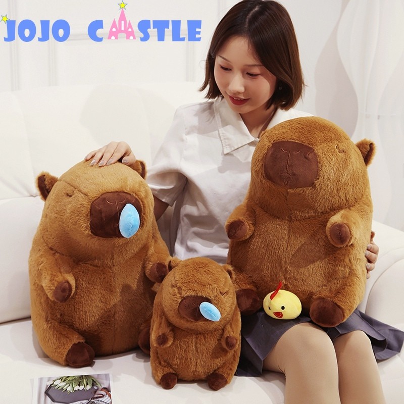 XYJ-JOJO CASTLE Fluffy Capybara Plush Doll 25/35/45cm Cartoon Plush Toy ...