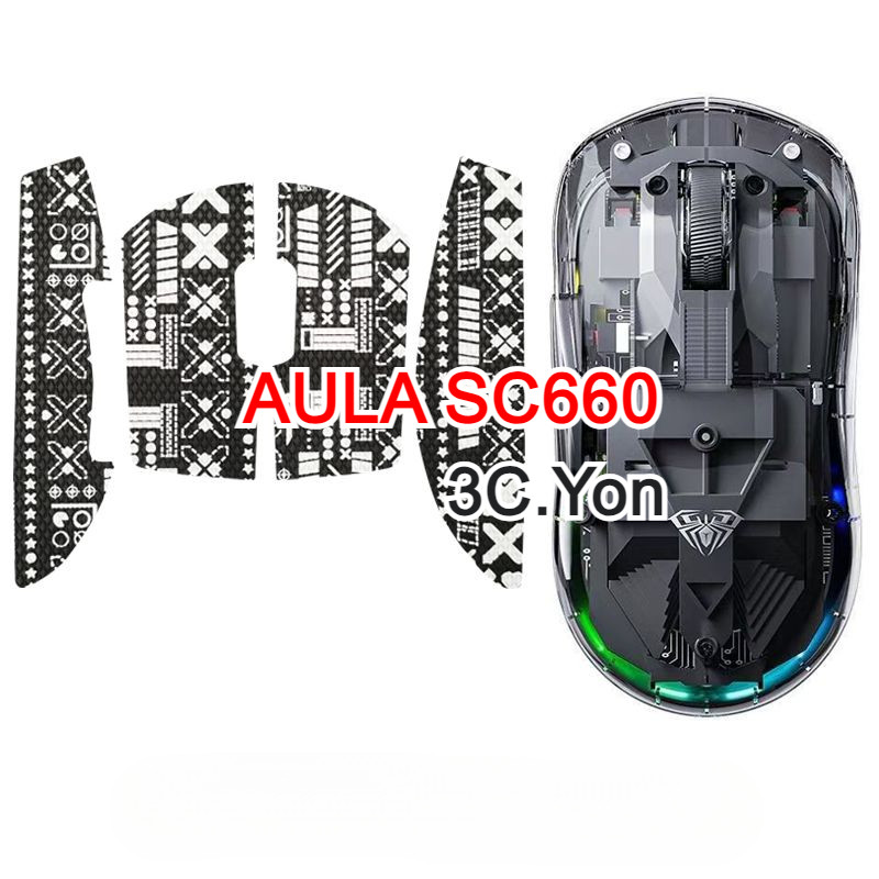 Mouse Skin for AULA SC660 Wireless Mouse Gaming Mouse Transparent Anti ...
