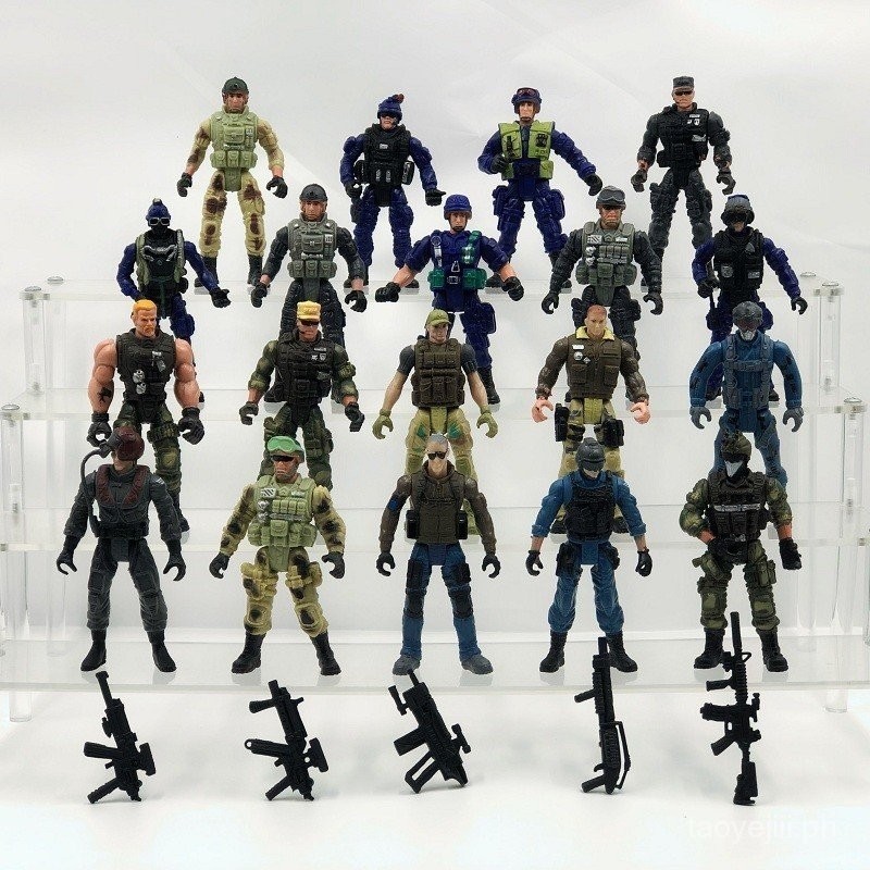 Special Forces World War II Military Exercise War Model10cm Movable ...