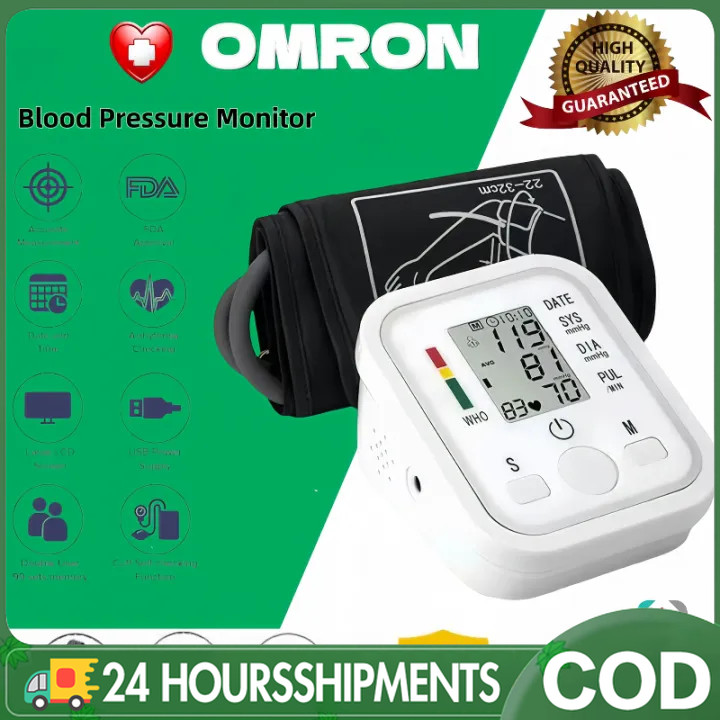 [100% Genuine] NEW Digital Upper Arm Blood Pressure Pulse Monitor ...