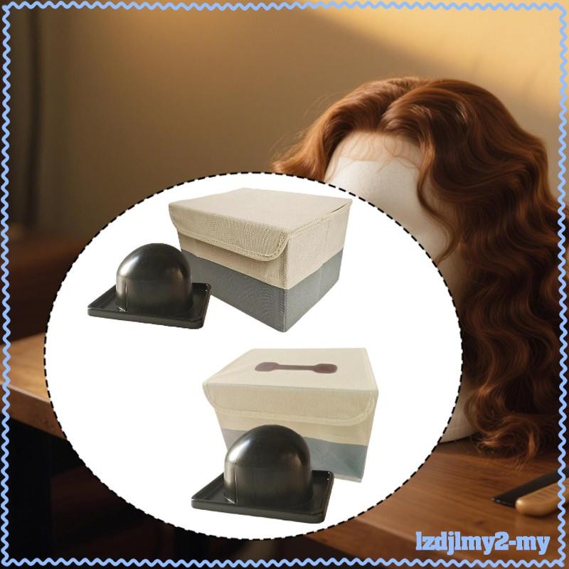 [LzdjlmybbMY] Wig Storage Box Travel Box for Closet with Lid for Salon ...