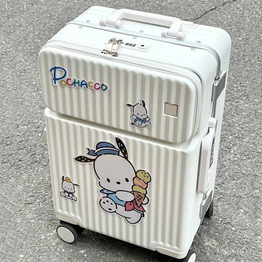 Japanese Style Front Opening Suitcase Aluminum Frame Women's Travel ...