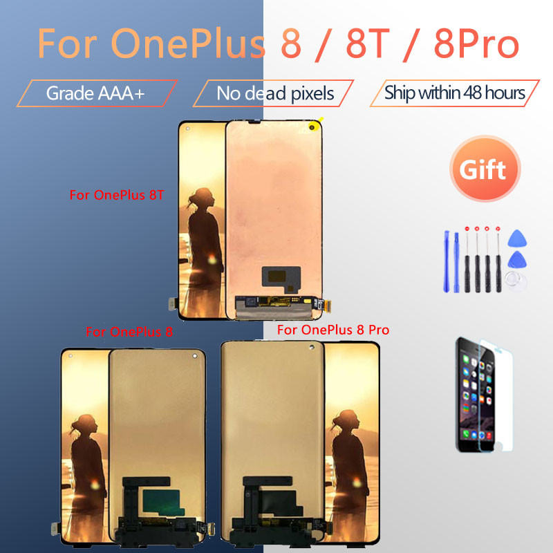 OLED Display For OnePlus 8 8Pro 8T AMOLED Original LCD screen assembly ...
