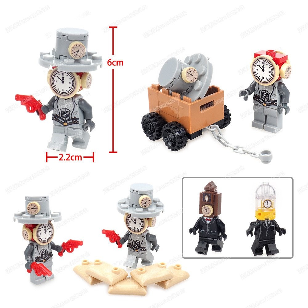 New Compatible Building Blocks Female Protagonist Clock Minifigure ...