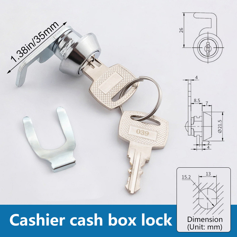 # JTPH # Mini Cam Lock With Quick Clip For Cash Tray Box Drawer Lock ...