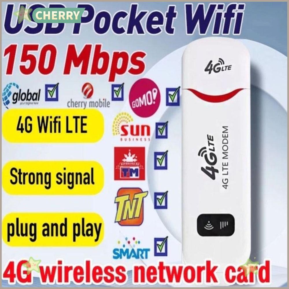 CHERRY LTE USB Modem Dongle, SIM 4G Pocket WiFi Hotspot Router ...