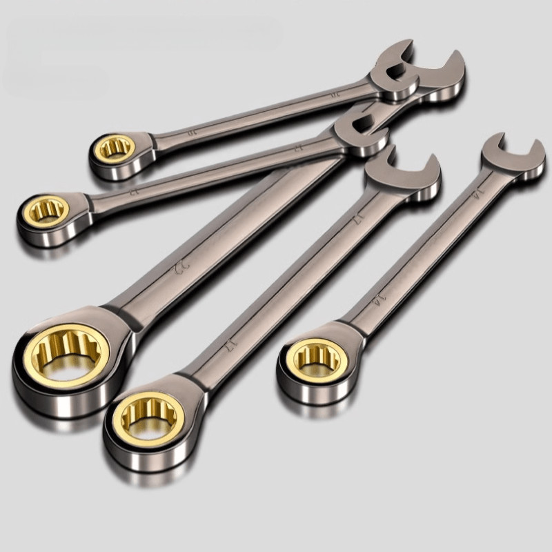 Dual-Purpose Ratchet Wrench Set-Quick Release, Double-Ended Open-End ...