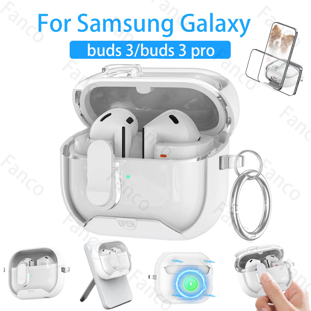 for Samsung Galaxy Buds 3 /Bud 3 Pro Case with Phone Stand/ Lock ...