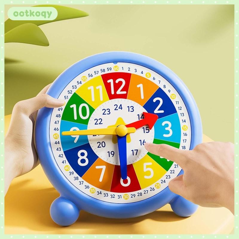 Learn Clock Toy Analog Teaching Clock Minutes Hours Abacus Life Skills ...