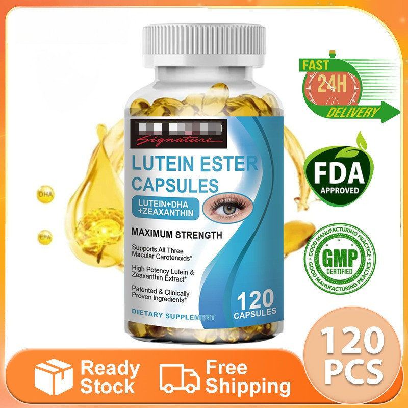 Lutein Capsules &Vitamin E Eye Health Support Relieve Eye Fatigue Dry Eyes Anti-blue Light ...