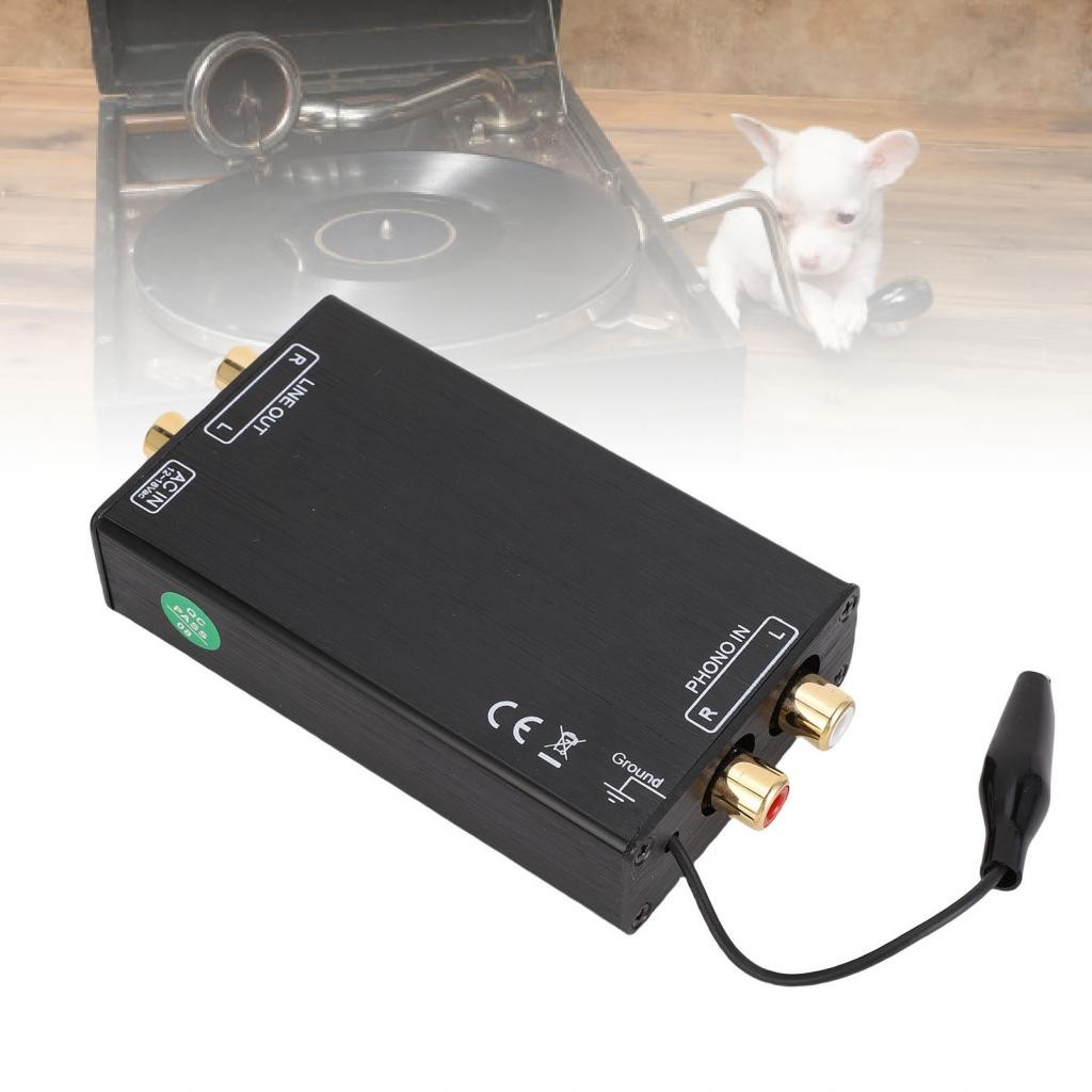 Phono Preamp MM Turntable Mini Stereo Audio Phonograph Record Player AV ...