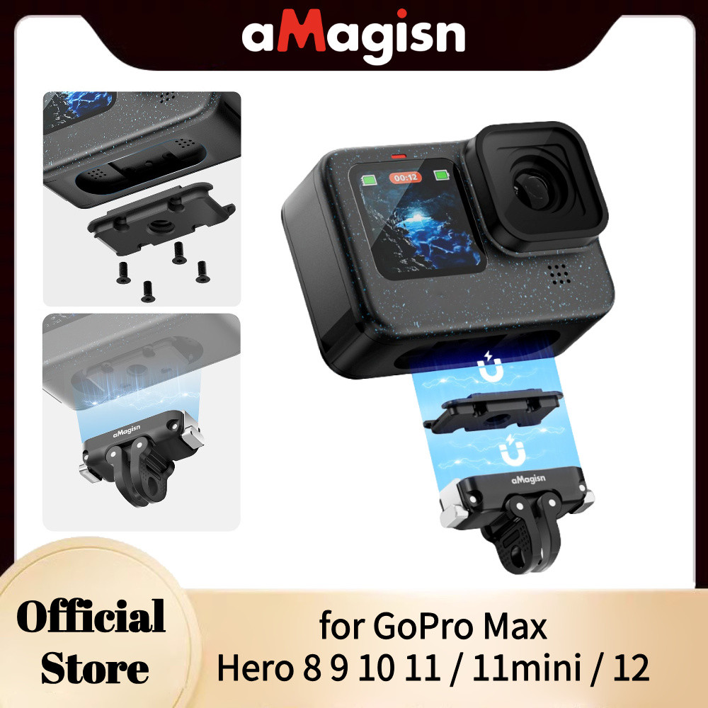aMagisn Metal Magnetic Mount Quick Release Base , Anti-Vibration Anti ...