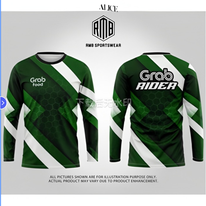 Alice -- GRAB Long Sleeve Motorcycle Riding Uniform | Shopee Philippines