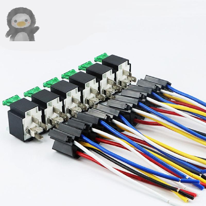 Fuse Relay Switch Kit 12V 30A 4 Pin SPST 30A Switch Wiring Harness ...