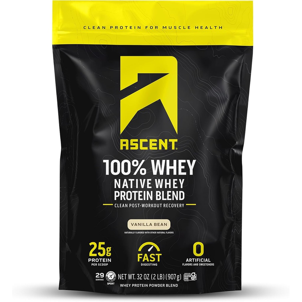 Ascent 100% Whey protein - Whey Protein Isolate After Workout,Zero ...