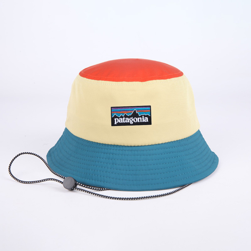 Patagonia bucket hat Quick Drying Color Blocking Flat Top Windproof ...