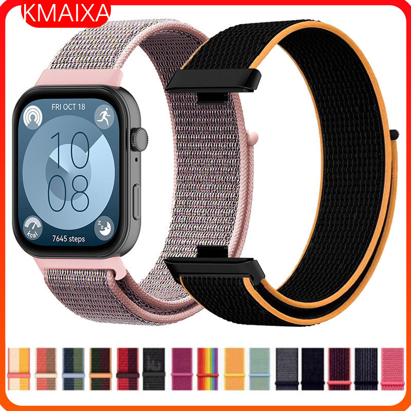 Nylon Loop Strap for Huawei Watch Fit 3 Strap Nylon Replacement ...