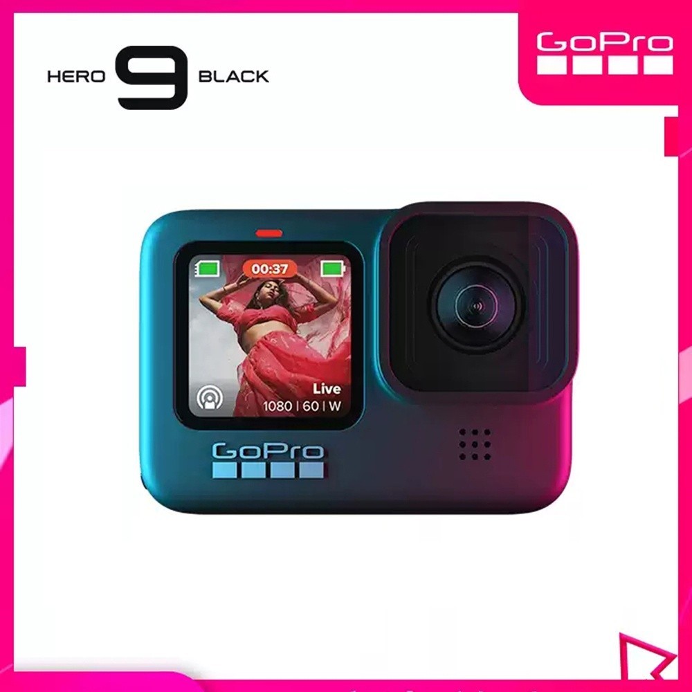 RQ+`GoPro HERO9 Black Underwater Action Camera 5K 4K with Color Front Screen, Sports Cam 20MP ...
