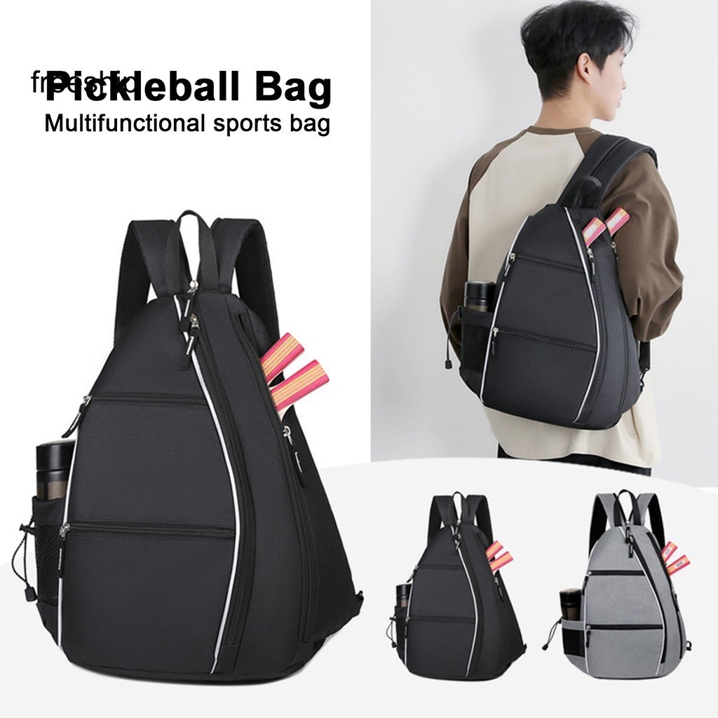 FON-Pickleball Bag Tennis Badminton Racket Backpack Adjustable Sling ...