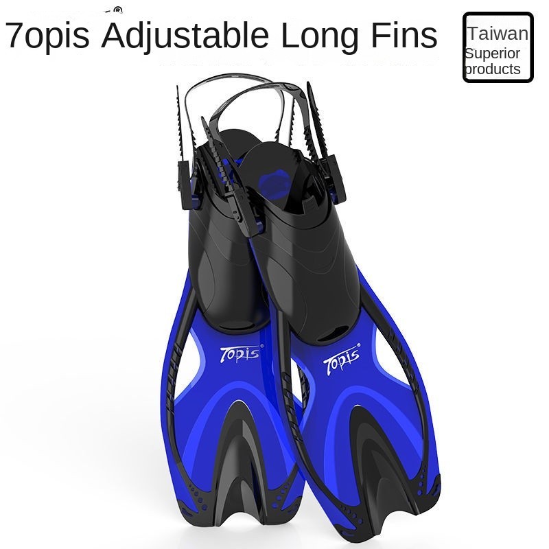 Adult Adjustable Long Fins Diving Freediving Deep Diving Equipment ...