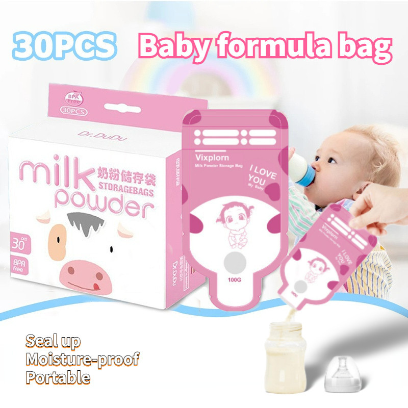 30 Pcs Milk Powder Bag Dried Milk Food Bag Feeding Disposable Portable ...