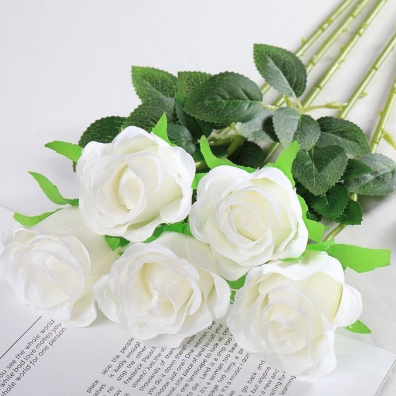 1 Units High Quality Rose&Cloth Rose Fake Rose Fake Flowers Artificial ...