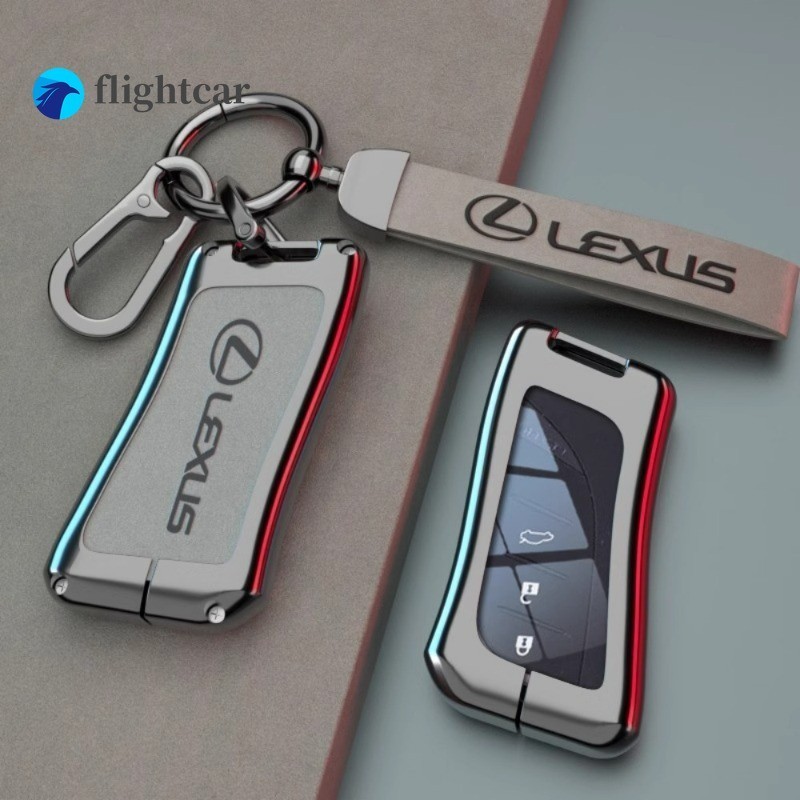 FT Nappa Leather Zinc Alloy Smart Keyless Remote Car Key Fob Shell Case ...