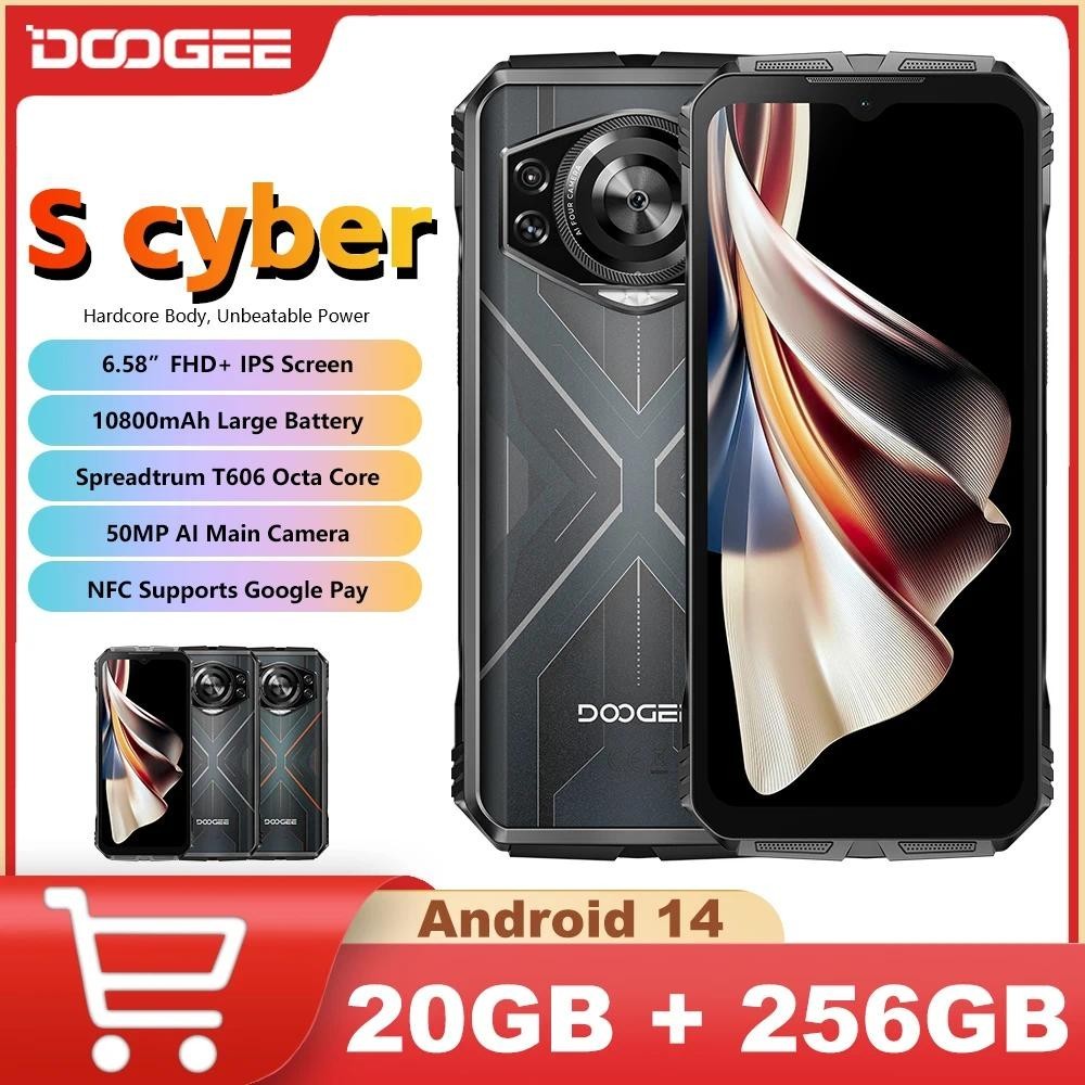 DOOGEE S Cyber Rugged Phone 6.58“ 90Hz IPS Screen 50MP AI Main Camera ...
