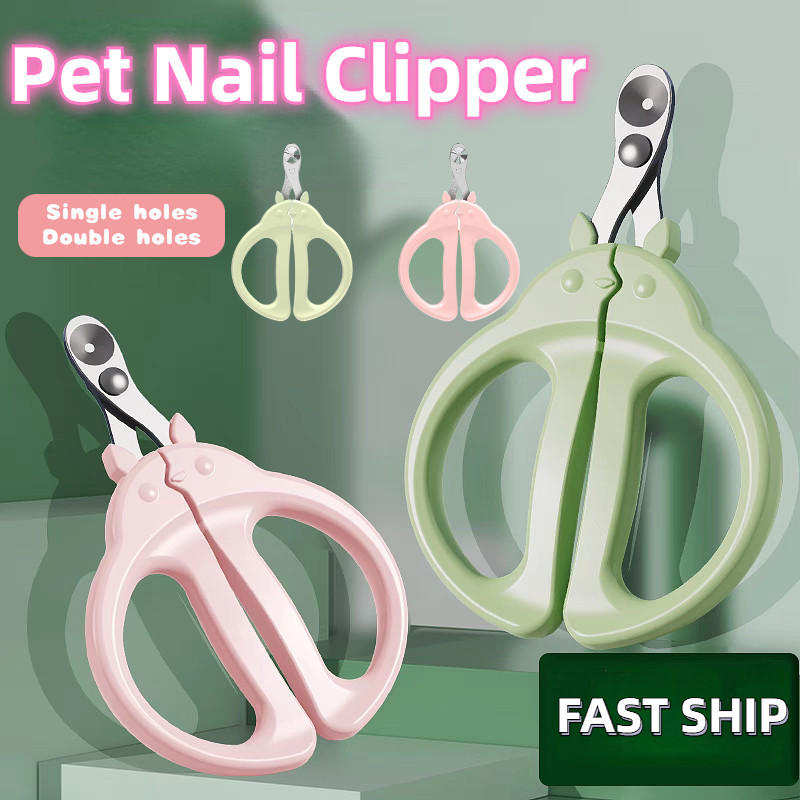 【COD】Pet Nail Clipper Dog Round Hole Nail Cutter Totoro Styling Anti ...