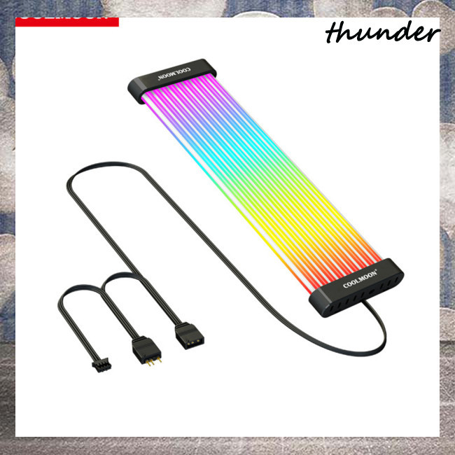 Exclusive deal COOLMOON ARGB LED Strip Light Fits 8PIN 24PIN Power ...