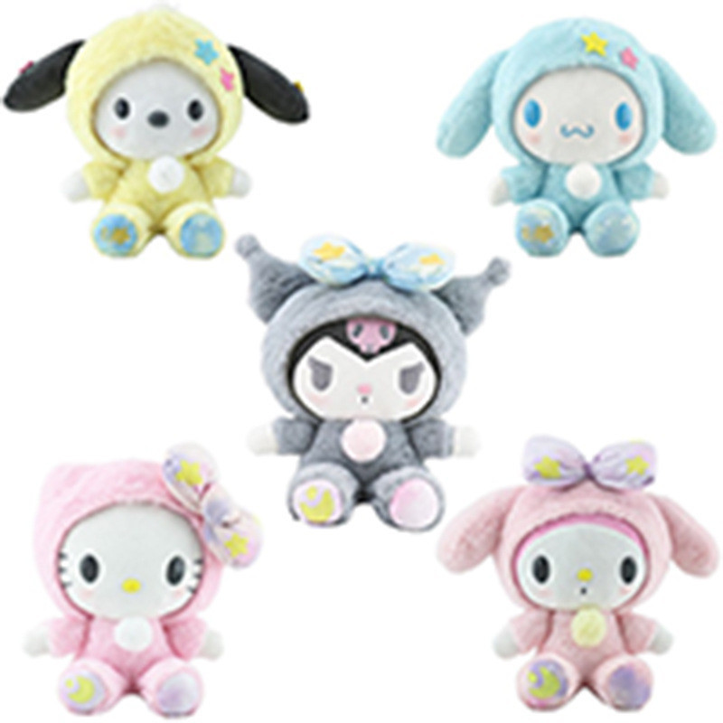 Kawaii Sanrio Kuromi Plushie Plush Toys Kuromi My Melody Cinnamoroll ...