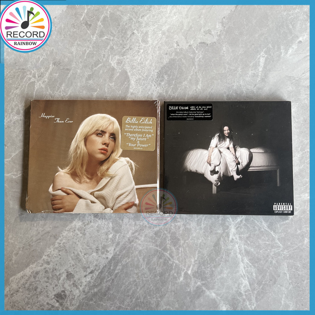 Billie Eilish Happier Than Ever & WHEN WE ALL FALL ASLEEP Deluxe ...