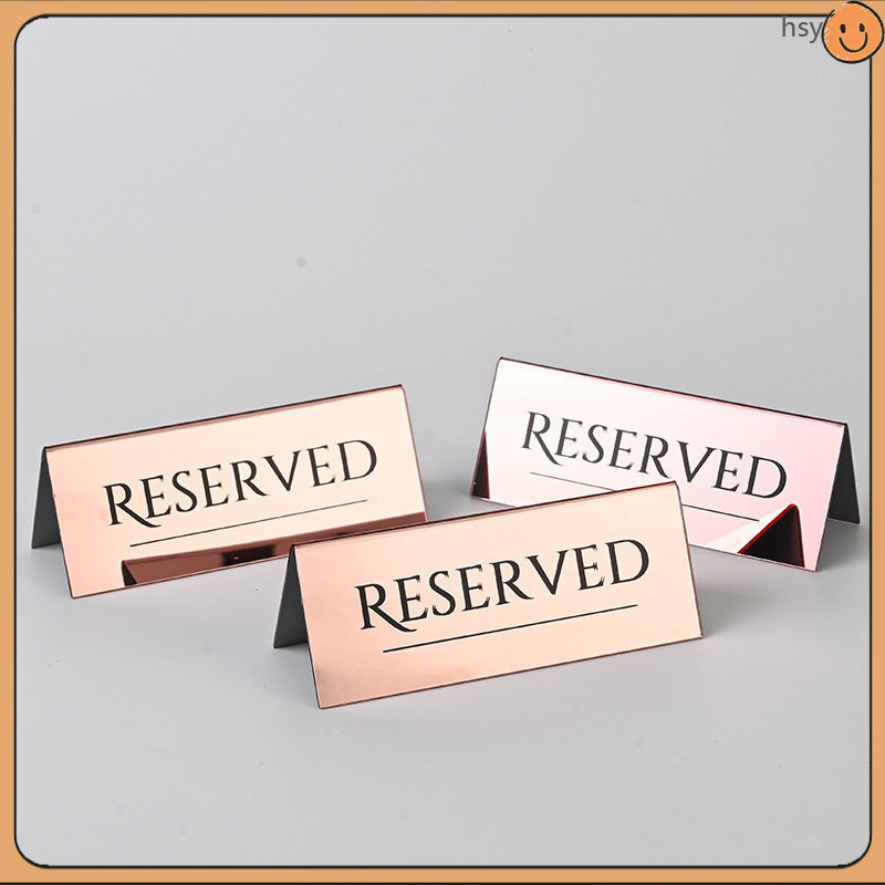 Reserved Seat Card Signs Banquette Seating Restaurant Table for Tables ...
