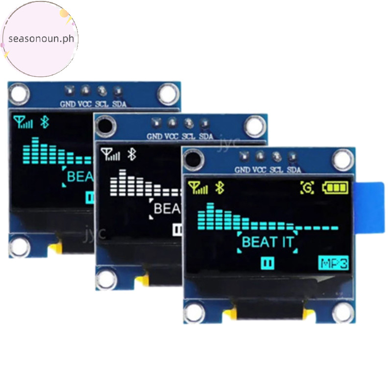 seasonoun 1PC 128X64 SSD1315 LCD Screen Board 0.96 Inch OLED IIC Serial ...