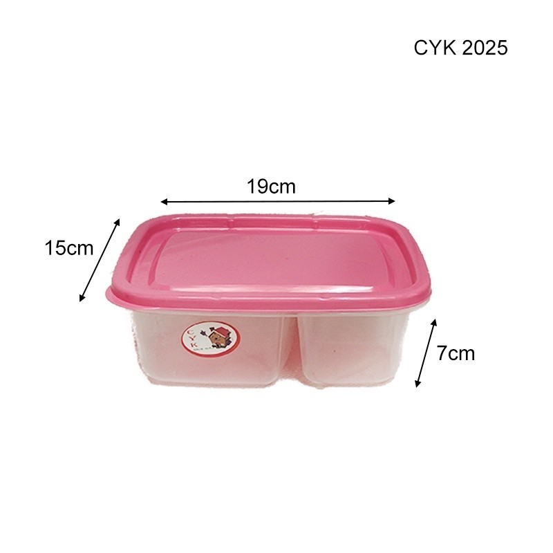 CYK-2025 Lunch Box With Divider Plasticware With Cover Food Container ...