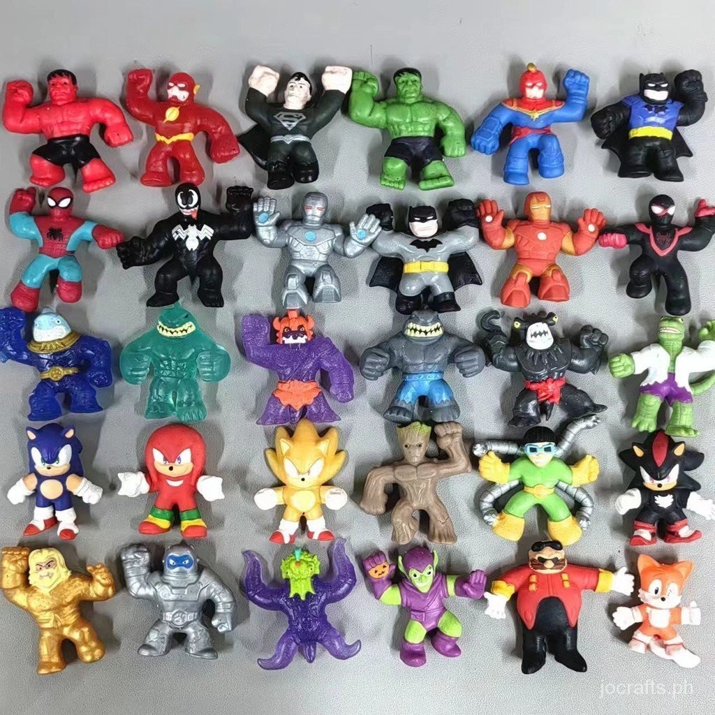 Genuine Marvel Heroes Sonic Mini Elastic Soft Glue Spider-Man Venom ...