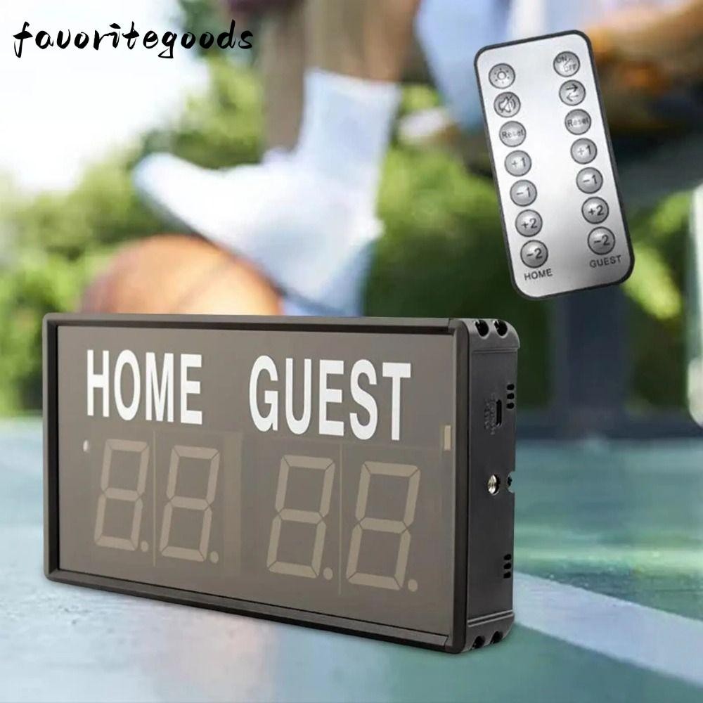 FAVORITEGOODS Digital Scoreboard, LED Score Record Electronic ...
