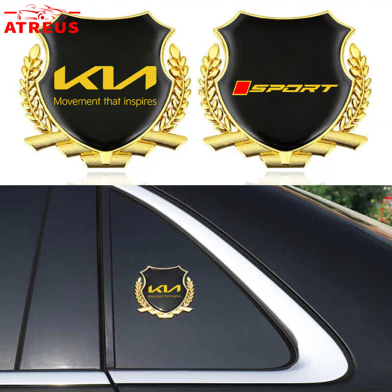 KIA Car Decoration Stickers Appearance 3D Stereo Car Sticker Side Body ...